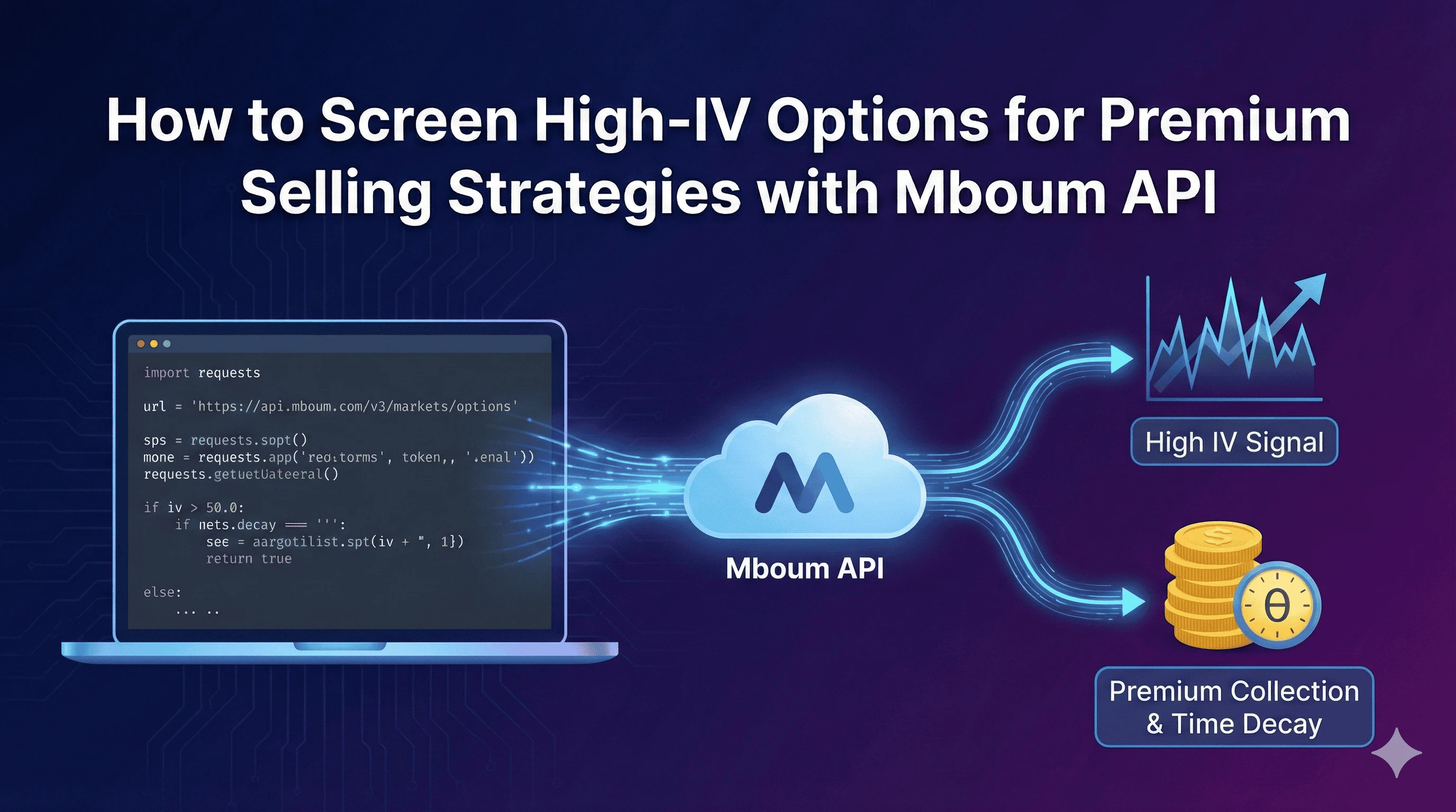 How to Screen High-IV Options for Premium Selling Strategies with Mboum API
